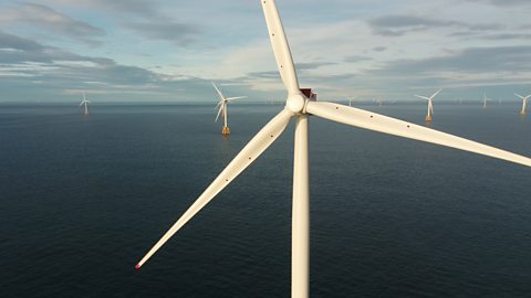 Last turbine installed at Scotland's biggest offshore wind farm - BBC News
