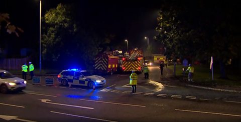Four in hospital after explosion destroys homes in Ayr - BBC News