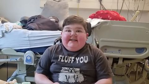 Covid: Seth Burke, 13, returns home after weeks in hospital - BBC News