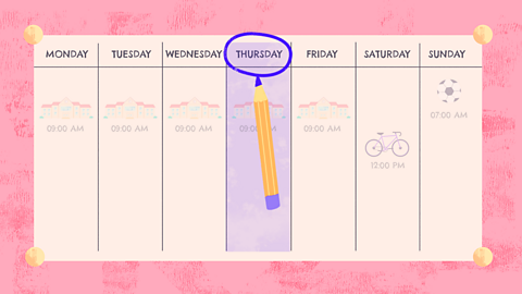 Scotland - English as an additional language - Times of day, days and ...