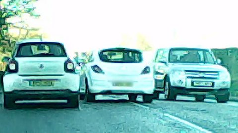 Drivers cutting up cyclists caught on camera in Op Snap - BBC News