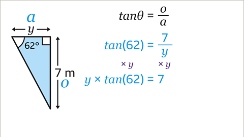 Finding the length of a side in a right-angled triangle - KS3 Maths ...