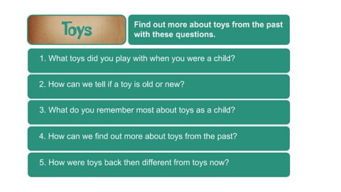 KS1 History. Changes within living memory: Toys - BBC Teach