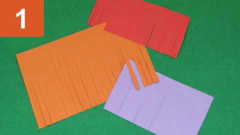 Make paper strip fringes - BBC Bitesize
