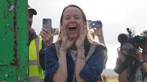 Glastonbury Festival officially starts as Emily Eavis opens gates - BBC ...