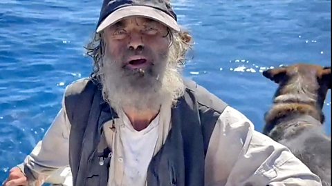 Australian sailor and his dog survive two months at sea - BBC News