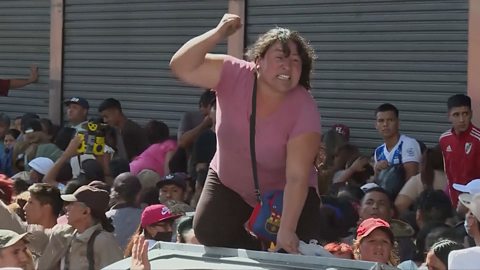 First protests in Argentina against Milei's austerity plan - BBC News