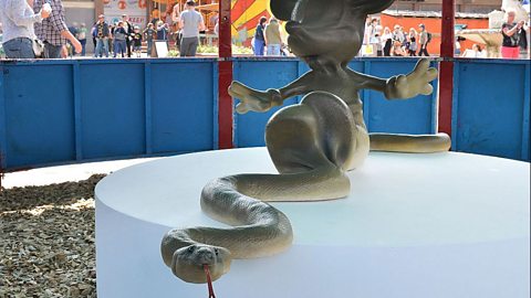 Life as a steward at Banksy's Dismaland - BBC Bitesize