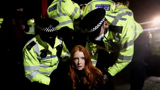 Sarah Everard Vigil Police Officers Contacted Arrested Woman On