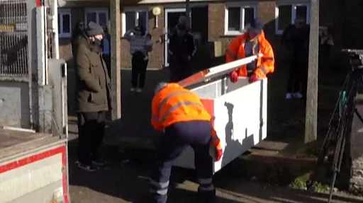 Banksy Margate Valentine's Day artwork has piece removed within hours ...