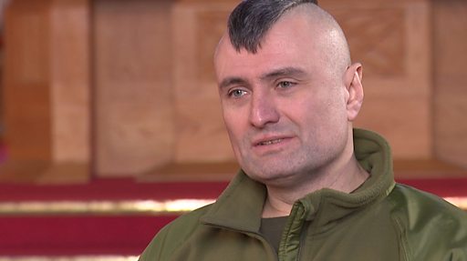 The wounded Ukraine soldier being treated in Scotland - BBC News