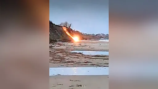 Coastguard warns of cliff danger after Pakefield road collapse - BBC News