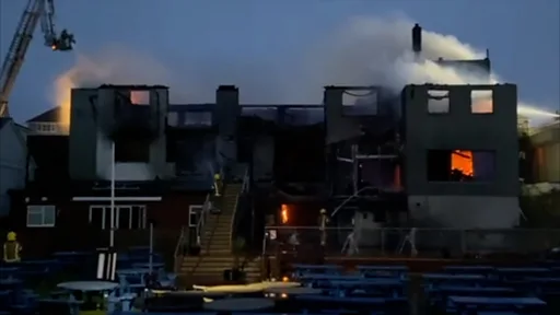 Osborne View pub blaze caused by tumble dryer, fire service says - BBC News