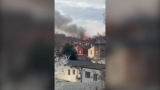 Forest Gate: Police station fire under control but roof 'completely ...