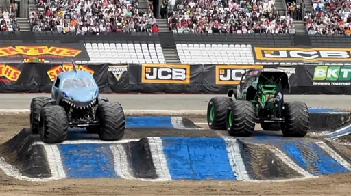 Monster Jam London: Inside the world of monster truck driving - BBC News