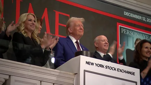 Trump rings bell on record stock market - but will it last? - BBC News