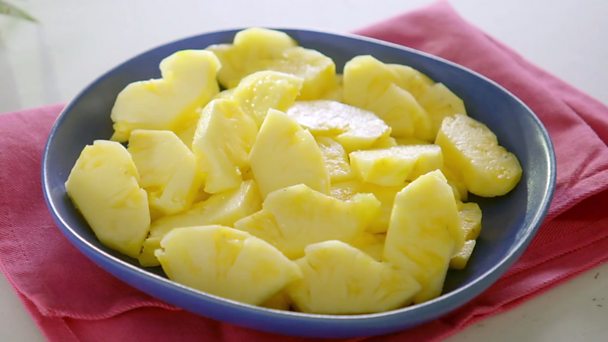 Roasted pineapple with chilli and lime recipe - BBC Food