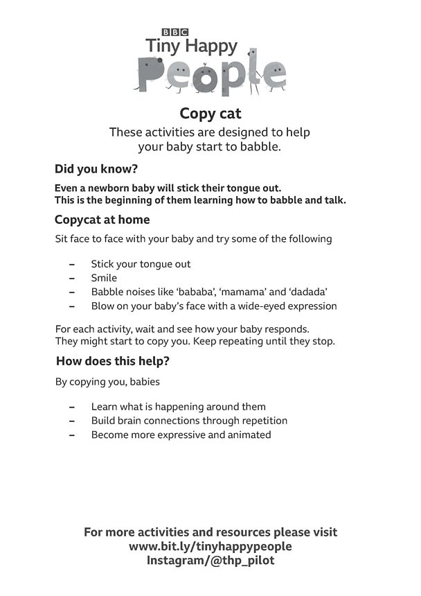 Stay and play organisers and parents activity sheets to download - Peek ...