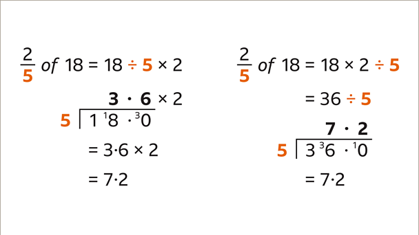 Learn how to work out a fraction of an amount – KS3 Maths – BBC ...