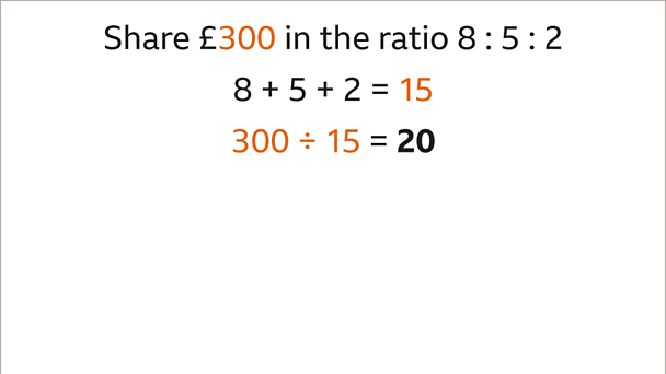 Division in a given ratio - KS3 Maths - BBC Bitesize - BBC Bitesize
