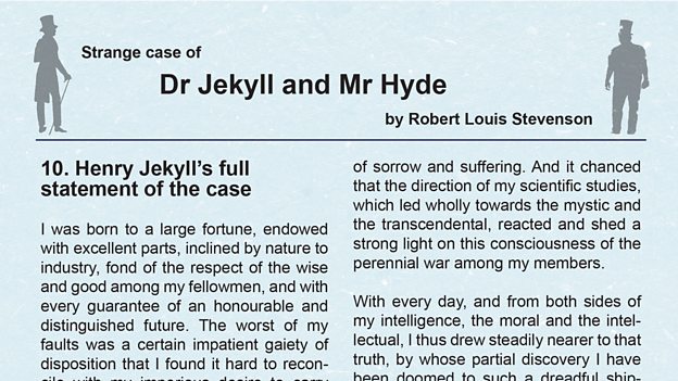 10. Henry Jekyll's full statement of the case - BBC Teach
