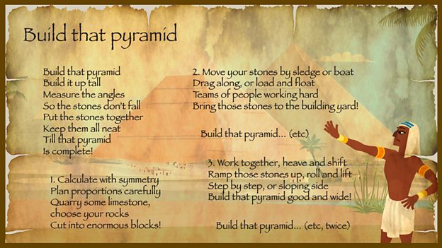 KS2 Music: Ancient Egypt. Song: 'Build that pyramid' - BBC Teach
