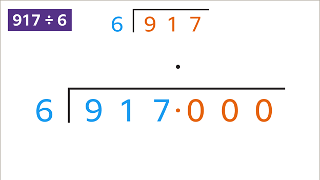 How to use the bus stop method in short division - BBC Bitesize