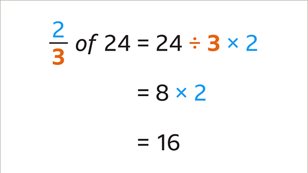 Learn how to work out a fraction of an amount – KS3 Maths – BBC Bitesize