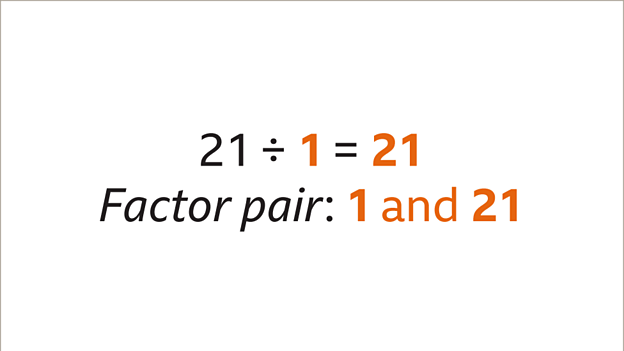 Understanding factors, factor pairs and multiples in Maths - BBC Bitesize