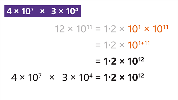 Calculations with standard index form - BBC Bitesize