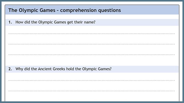 KS2 Ancient Greece: 4. The Olympic Games (but not as we know them ...