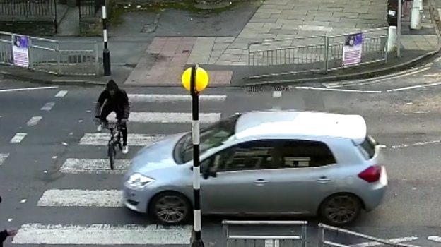 Viral Bradford zebra crossing crashes caught on CCTV - BBC News