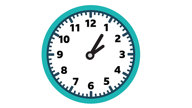 Telling the time to 5 minutes - Maths - Learning with BBC Bitesize