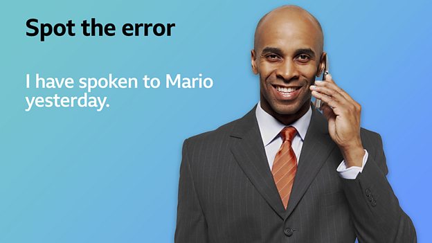 BBC Learning English - Quizzes / Spot the error