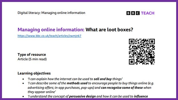 What are loot boxes? - BBC Teach