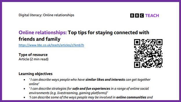 Top tips on how to stay connected - BBC Teach