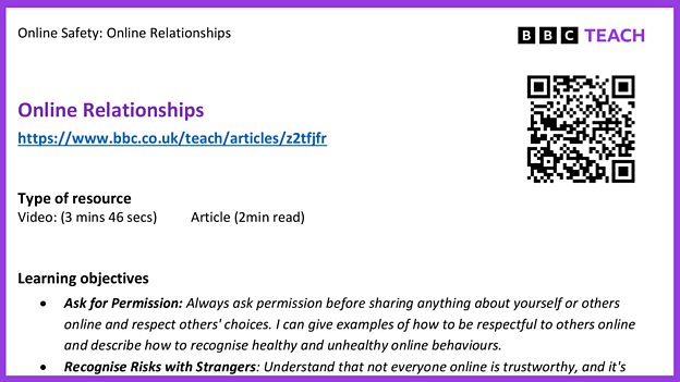 Online relationships – an introduction and overview for KS2 (7-11 ...