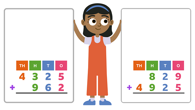 Add numbers with up to 4-digits together - Maths - Learning with BBC ...