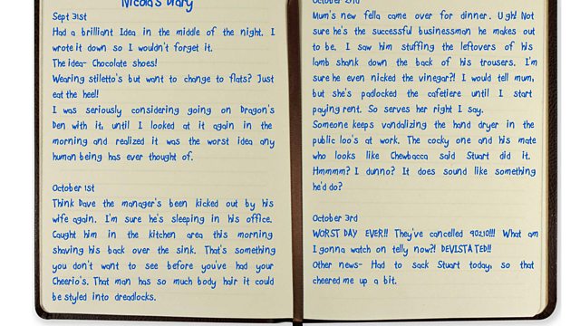 BBC Radio 4 - Seekers, Series 1, The Diary