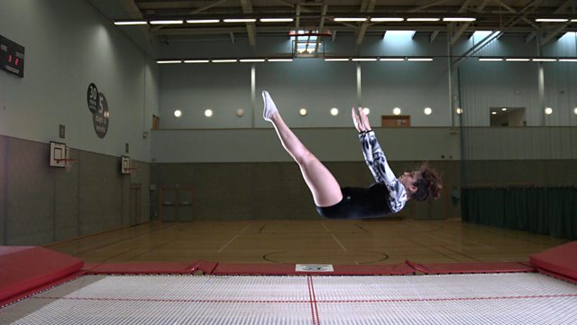 BBC - Bitesize, Trampolining - back landing