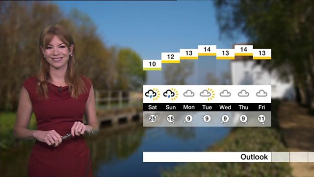 BBC One - Look East, Lunchtime News, 26/04/2019, Weather: Morning forecast