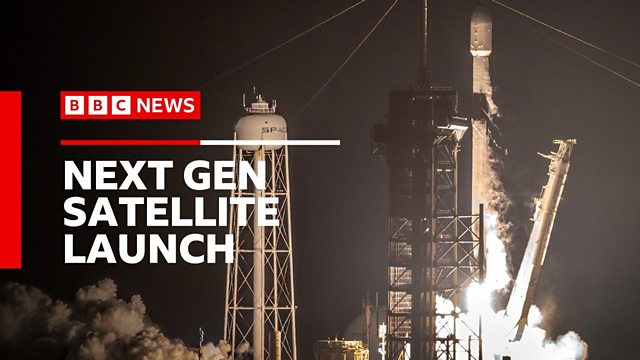 BBC News - SpaceX SpainSat NG1 Launch