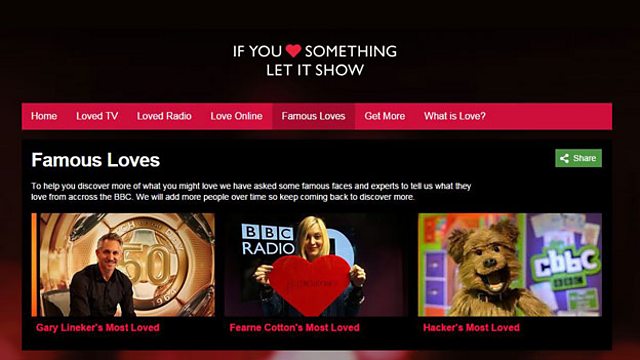 BBC Blogs - About the BBC - What is love?