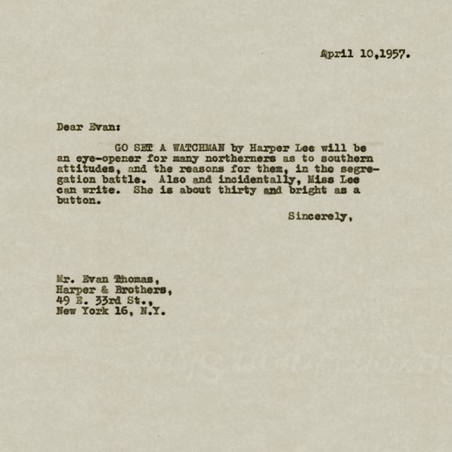 BBC Radio 4 - Book at Bedtime, Go Set a Watchman - 1957 Submission ...