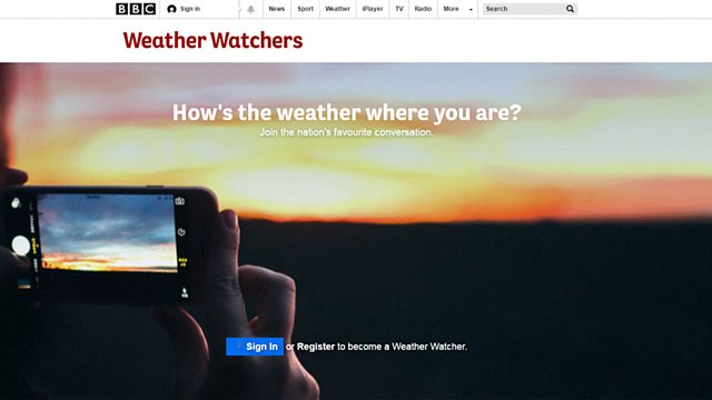 BBC - Make It Digital - Join in with BBC Weather Watchers