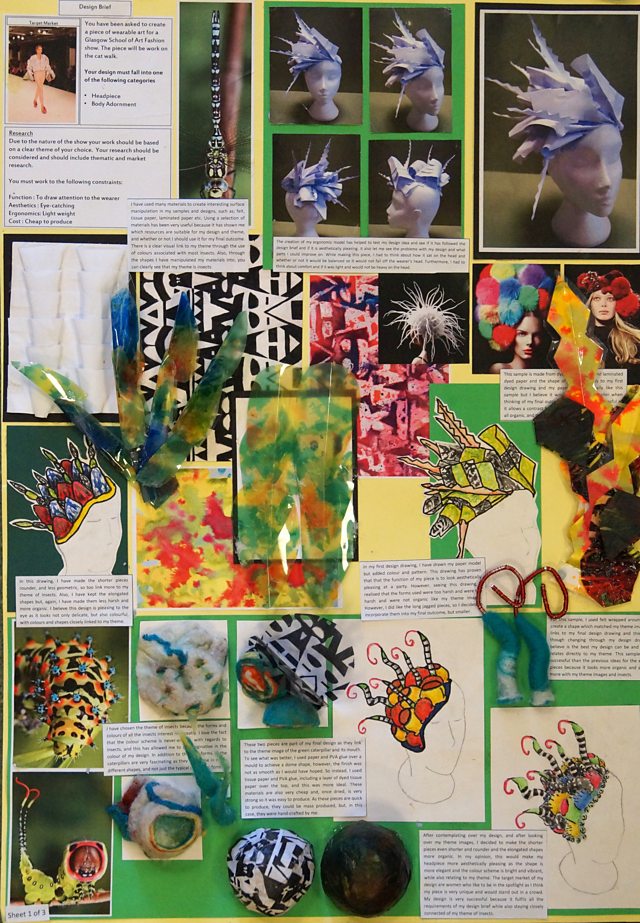 Evaluating design work - Analysing and evaluating - AQA - GCSE Art and ...