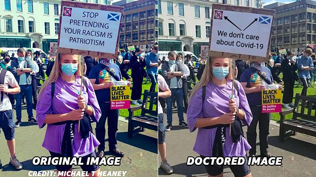 BBC - The Social - ‘A fake protest photo sparked a hateful backlash ...