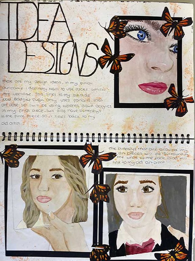 Using visual elements in development - Developing ideas - AQA - GCSE ...