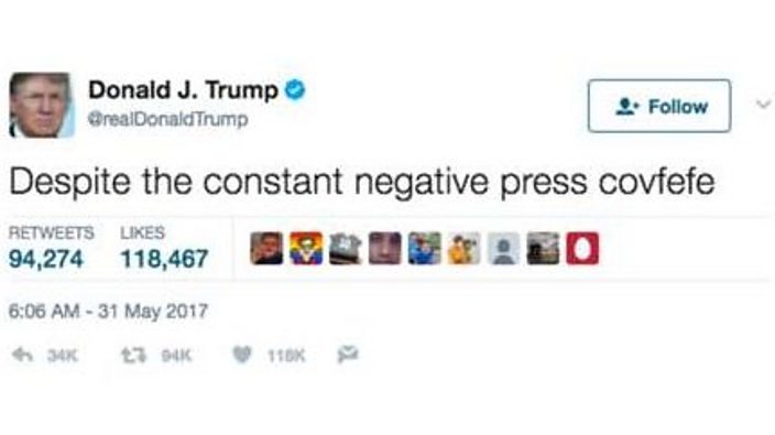 Donald Trump's covfefe has arrived - BBC Three