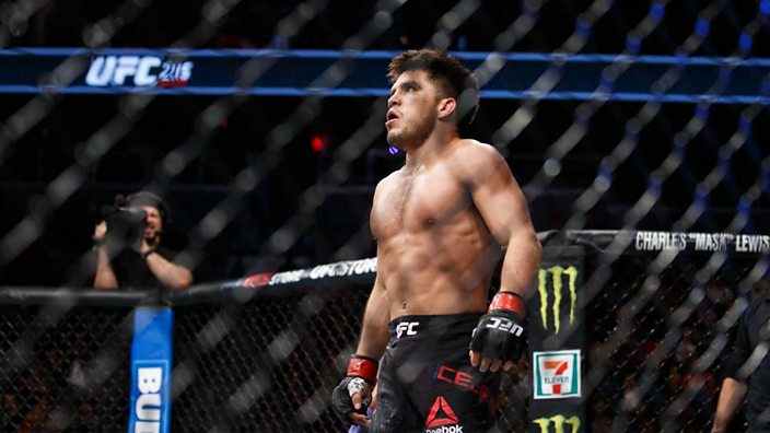 UFC star Henry Cejudo has lucky escape from California wildfires - BBC ...